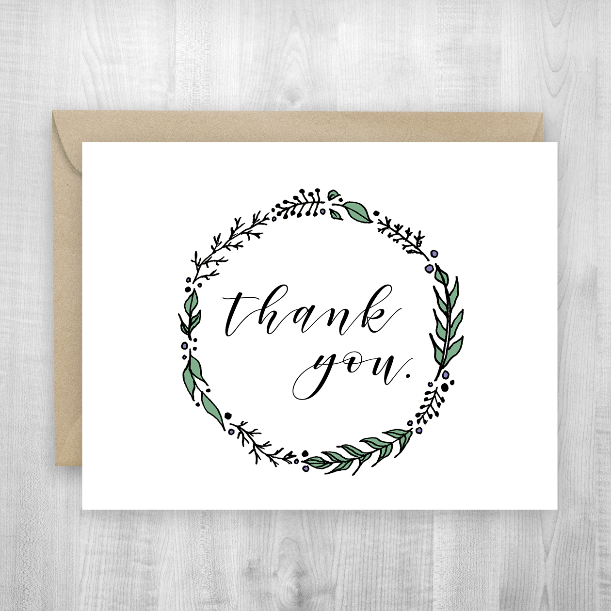 Thank You Card Wreath – Sherpa Ant