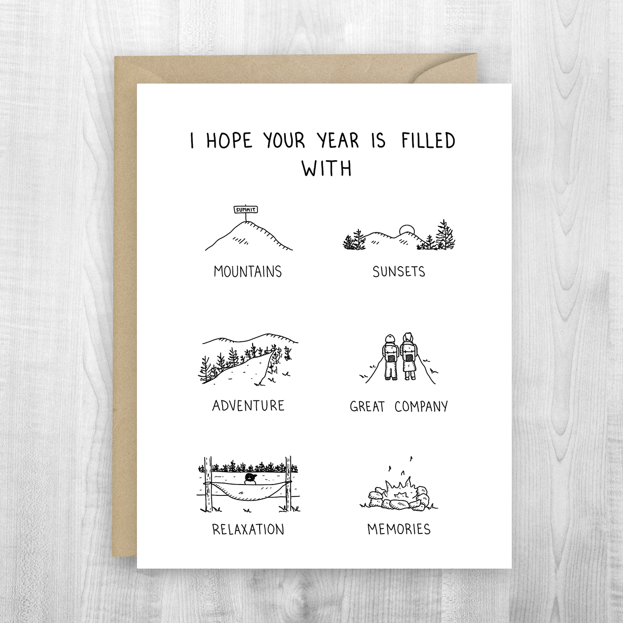 New Years Wishes Holiday Card – Sherpa Ant
