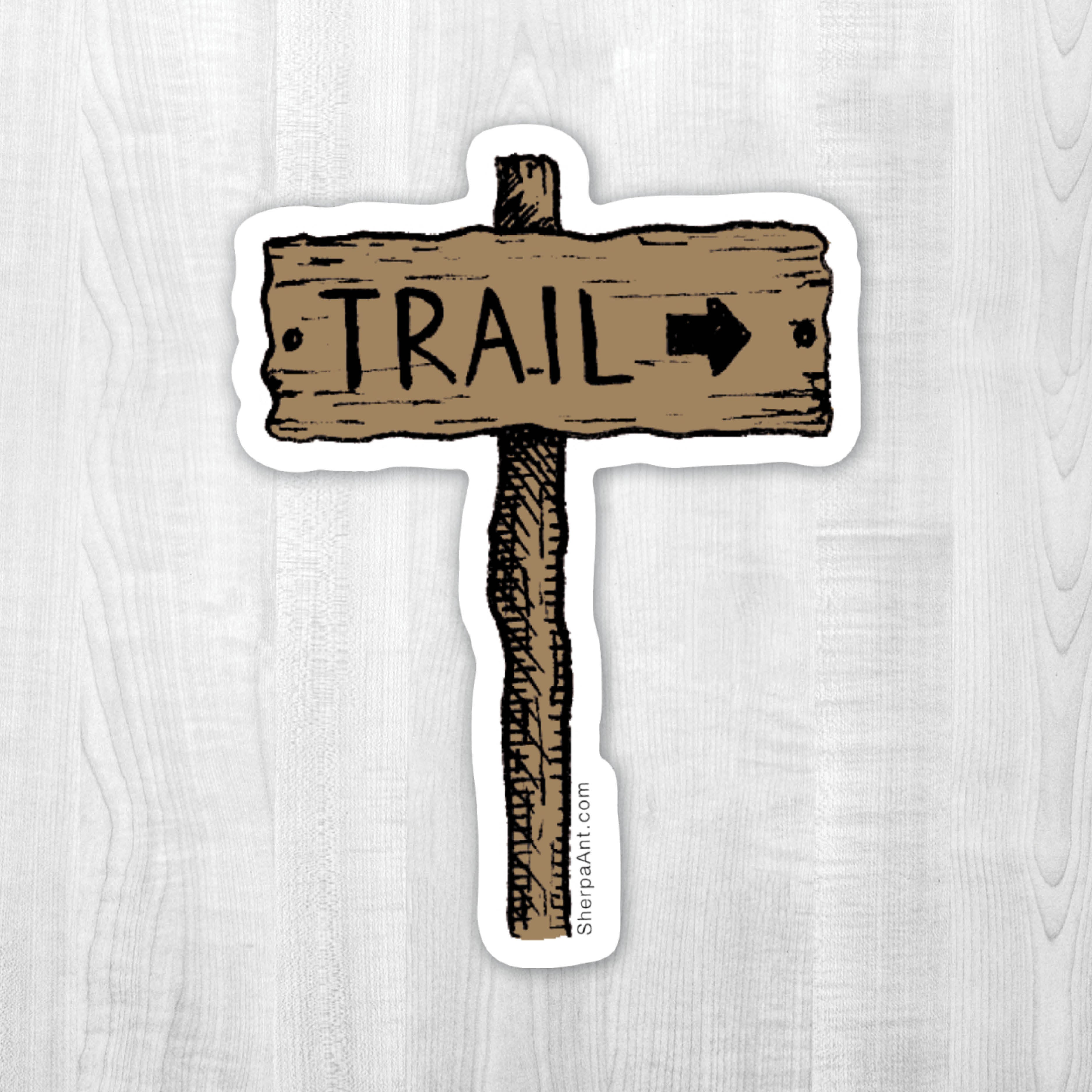 Trail Sign Sticker – Sherpa Ant