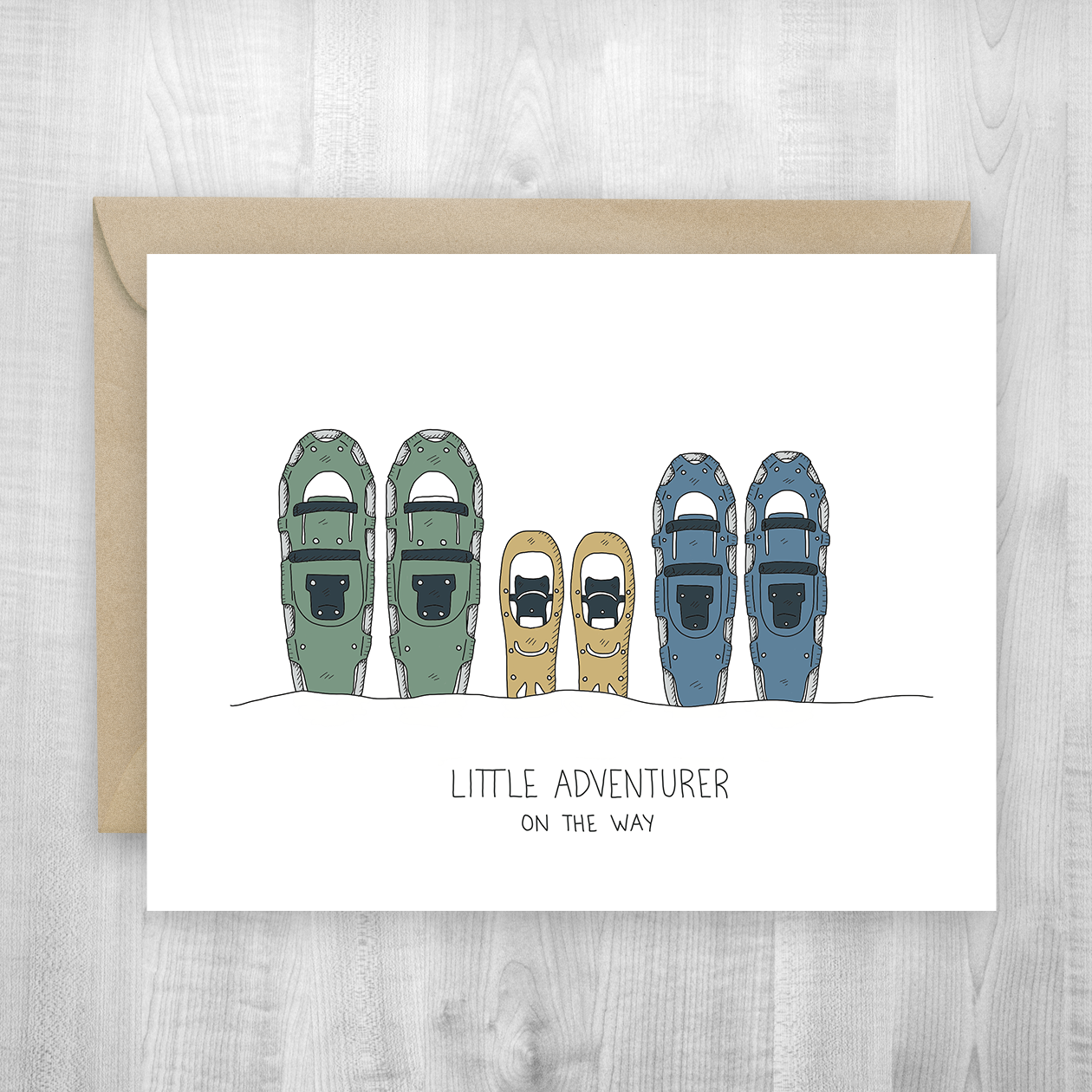 Baby Snowshoe Card – Sherpa Ant
