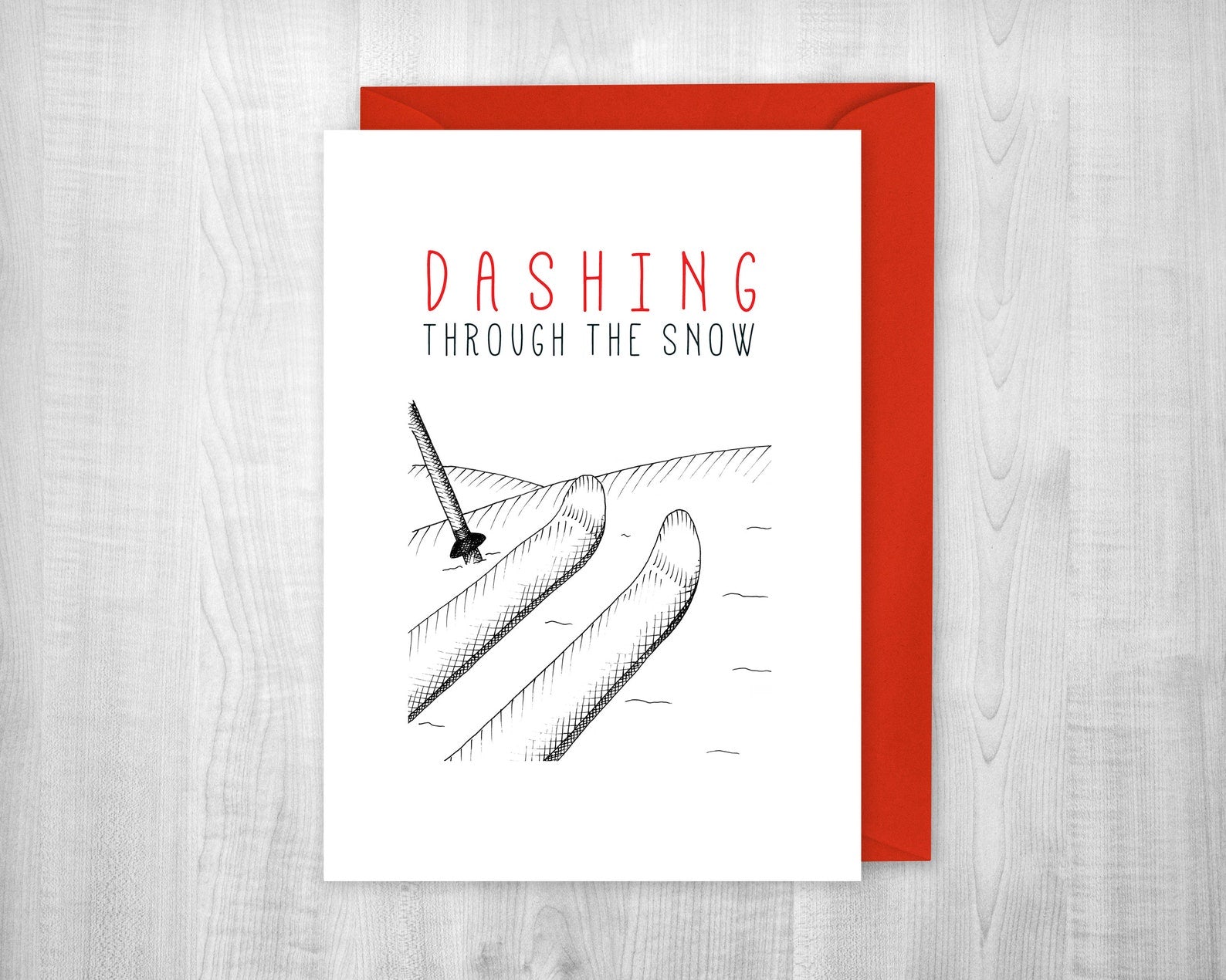 Dashing Through the Snow Holiday Card – Sherpa Ant