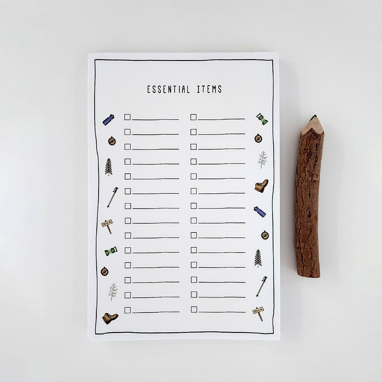 Essential Items Notepad – Sherpa Ant